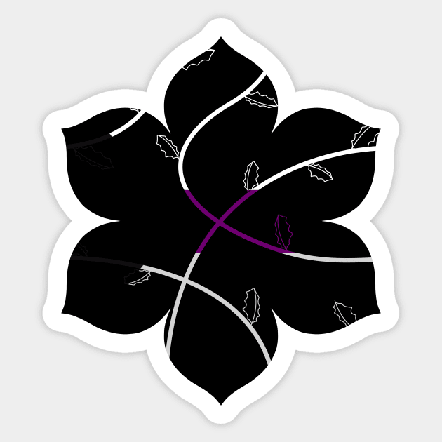 Jagged Leaves Demisexual Pride Flag Leaves Sticker Teepublic